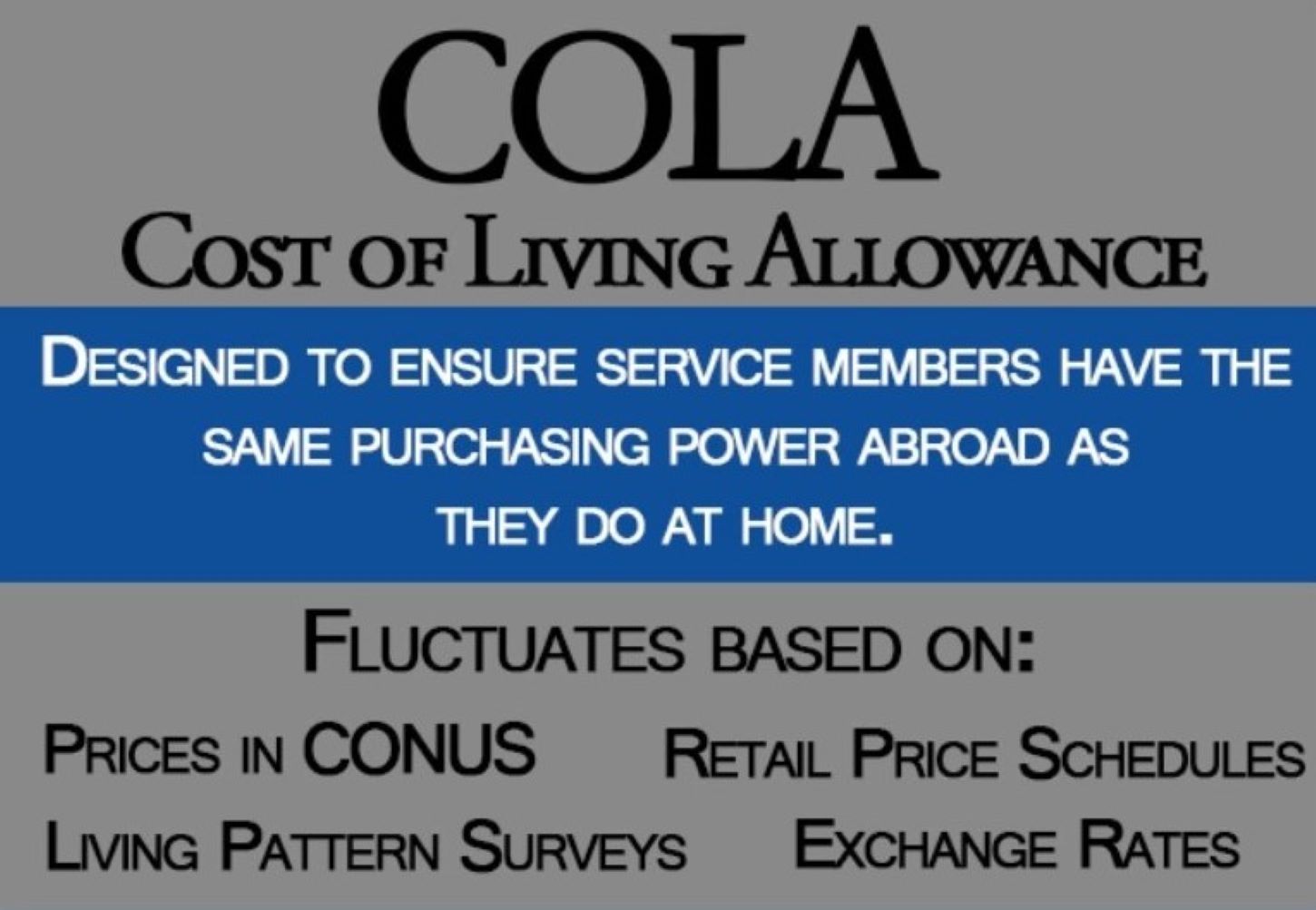 DoD COLA policy may mean pay cuts for some troops